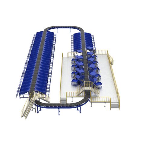 Loop Cross Belt Sorting System Gosunm Intelligent Industry Co Ltd
