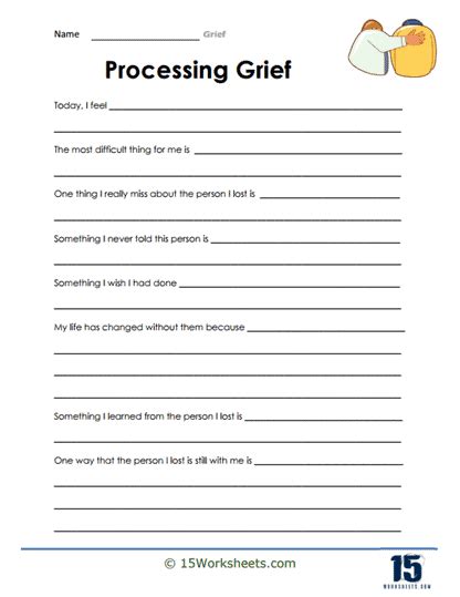 The Whirlpool Of Grief Printable Digital Worksheets For Grief