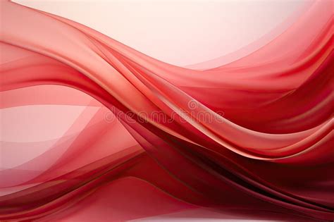 Flowing Red Abstract Waves Stock Illustration Illustration Of Elegant 350607009
