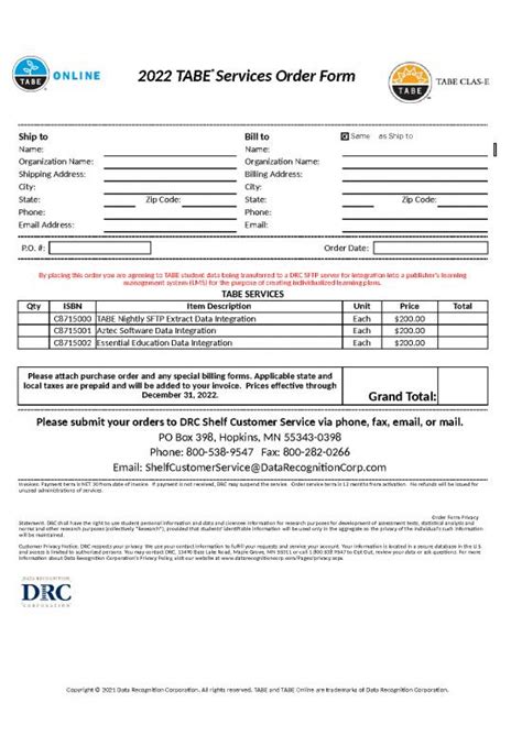 Billing Format In Excel Free Download 30939 2022 Tabe Services Orderform