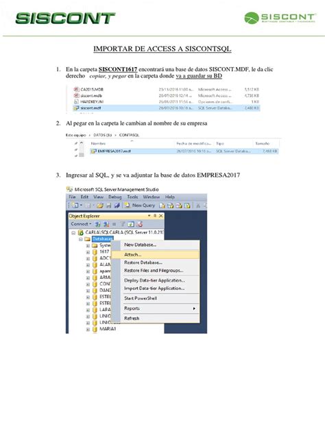 importar de access a sql pdf