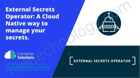 manage kubernetes secrets with external secrets operator nimtechnology
