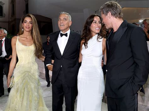 Brad Pitt Makes Red Carpet Debut With Ines De Ramon At Venice Film