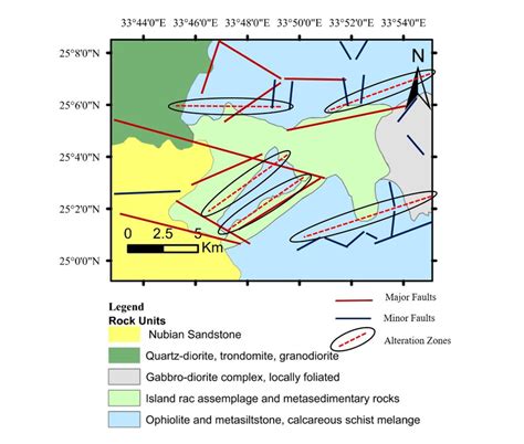 6 Proposed Structural And Geological Map Delineated From Aeromagnetic Download Scientific