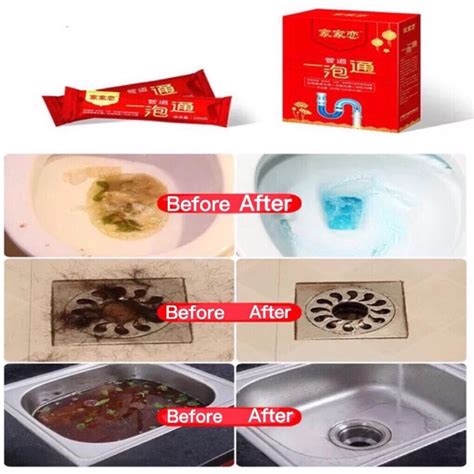 Serbuk Pencuci Magic Bersihkan Tandas Sumbat Basin Sumbat Singki Sumbat Paip Sumbat Lantai Kotor