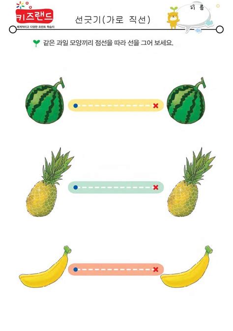 가로 직선 키즈랜드 교육