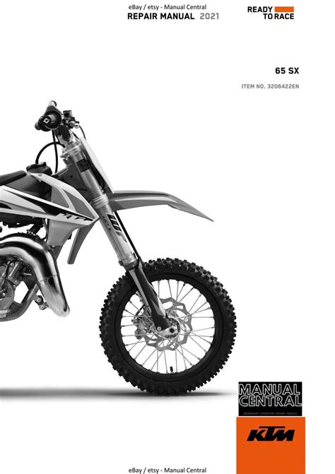 Ktm 2021 65 Sx Service Workshop Repair Manual Etsy