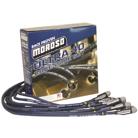 Moroso Performance Products Ultra 40 Spark Plug Wire Set Spiral Core 8