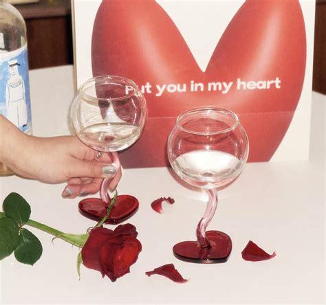 지미하우스 로맨틱 러브 받침 신혼선물 기념일 집들이선물 샴페인 와인 잔 위시버킷