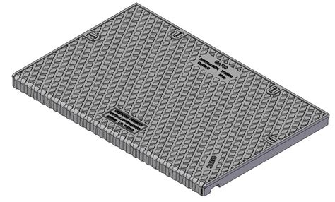 914mm W X 610mm L Clear Opening Ductile Iron Concrete Prefilled