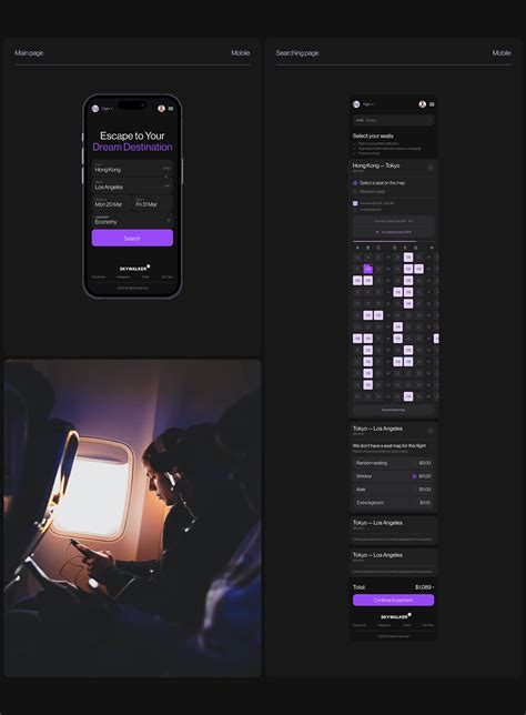 Skywalker Airline Flight Booking Uiux On Behance