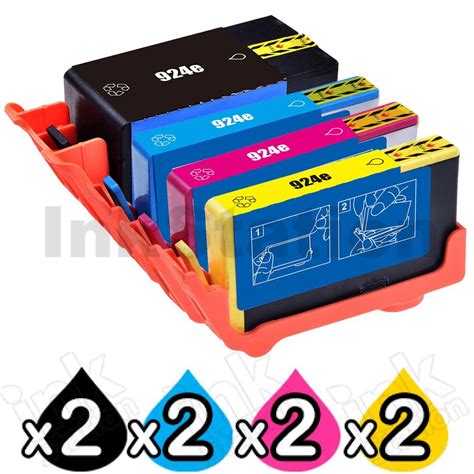 Hp 8 Pack Compatible 924e Evomore Ink Cartridges Combo 4k0v0na 4k0v7na