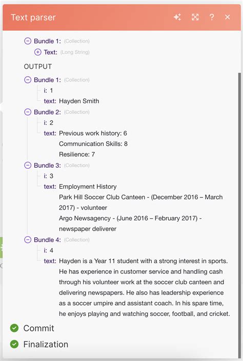 Splitting Chat Gpt Response Into Seperate Variables To Add To Rows In A