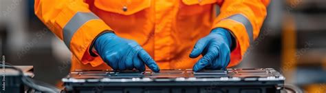 Engineer Testing A Prototype Of An Electric Vehicle Battery For Engineer Testing A Prototype Of An Electric Vehicle Battery For