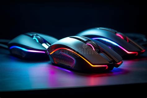 Close Ups Of Rgb Lit Gaming Mouse Stock Illustration Illustration Of Modern Play 290460927