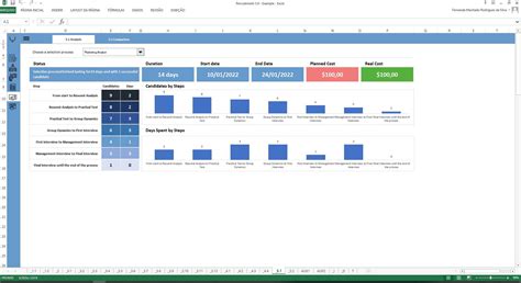 Recruitment And Candidates Tracking Excel Spreadsheet Template LUZ Templates