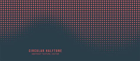 Circular Halftone Pattern Curved Border Vector Red Black Abstract Backgrounds Stock Illustration