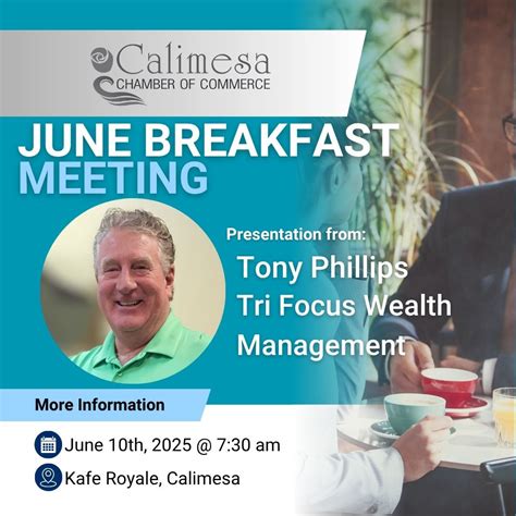 Calimesa Chamber June Breakfast Meeting Calimesa Chamber