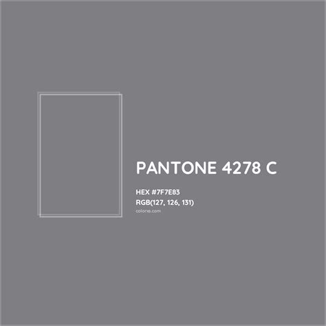 Pantone 4278 C Complementary Or Opposite Color Name And Code 7f7e83
