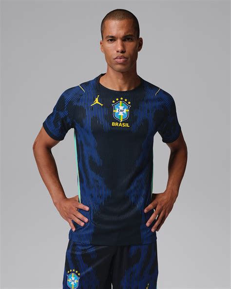 Brazil National Team 2026 Match Away Mens Nike Aero Fit Soccer Jersey
