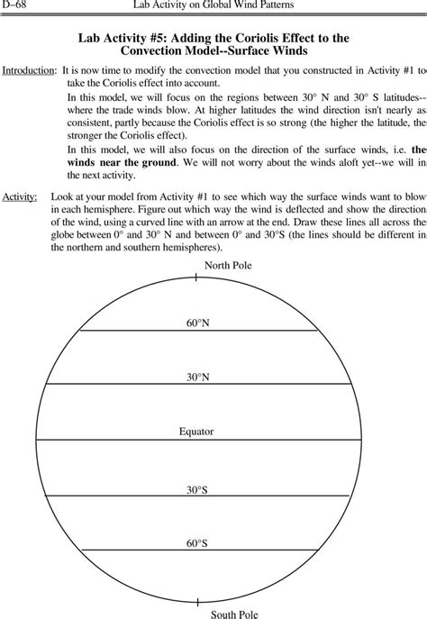 Global Wind Patterns Worksheet Worksheet For Education