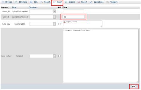 How To Add An Admin User To The Wordpress Database Via Phpmyadmin Learn And Share