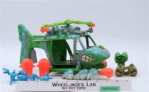 Turtle Copter Turtlecopter 100 Complete Tmnt 1990 Vintage Playmates Vehicle Wheeljacks Lab