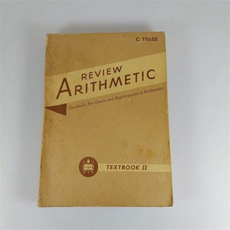 Review Arithmetic Textbook 2 Usafi C 15002 1943 Ginn And Co