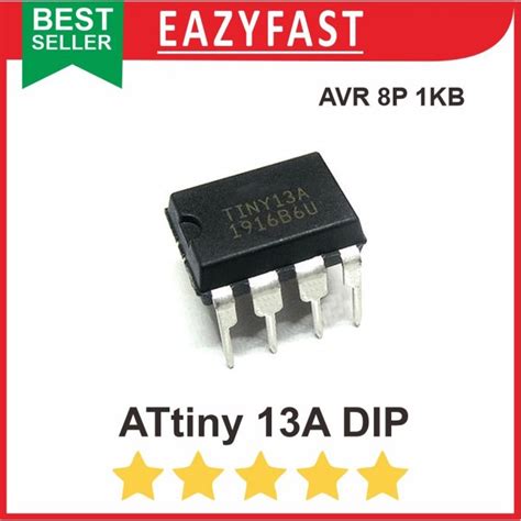 Jual Ic Atmel Attiny13a Attiny13 Attiny At Tiny 13a 13 A Chip Micro Mikro Shopee Indonesia