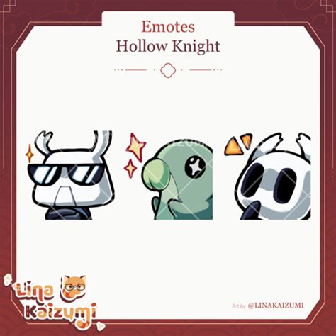 Lina Kaizumi Hollow Knight Emotes Twitchdiscord Linakaizumis Ko