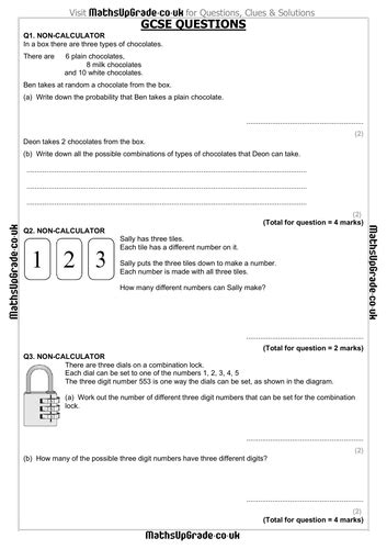 Product Rule Edexcel 1ma1 Questions Teaching Resources