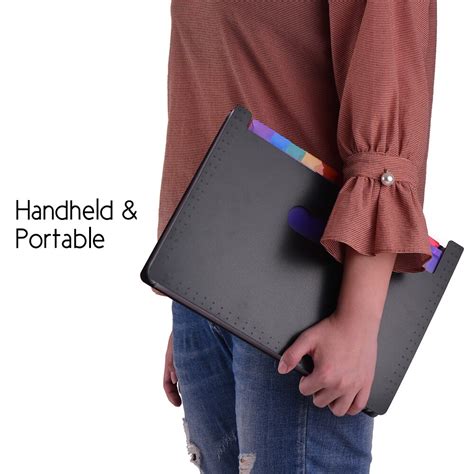 Pockets File Folder Rainbow Color Organizer Grandado