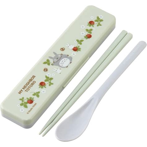 ♡松鼠日貨 ♡日本 Skater 正版 龍貓 Totoro 攜帶式 抗菌 環保筷 筷子 湯匙 收納盒 餐具 蝦皮購物
