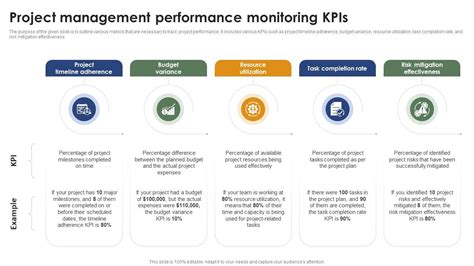 Project Management Performance Monitoring Kpis Mastering Project
