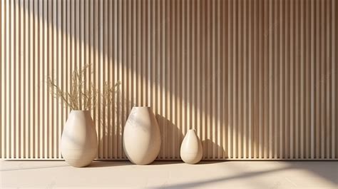 장식용 목재 판금 벽과 점토 화병을 특징으로 하는 인테리어 디자인의 3d 렌더링 거실 테이블 생활 목재 가구 배경 일러스트 및 사진 무료 다운로드 Pngtree