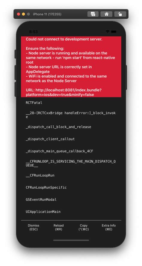 Could Not Connect To Development Server · Issue 28152 · Facebook React Native · Github