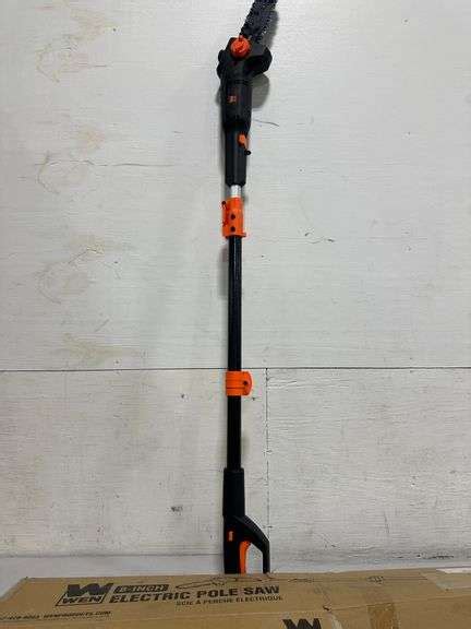 Wen 4019 6 Amp 8 Inch Electric Telescoping Pole Saw Lambrecht Auction Inc