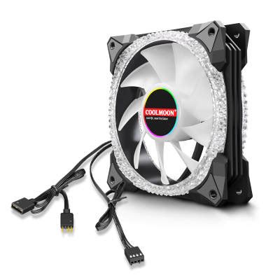 Magic Diamond FAN ARGB Dual Ring Mm BLACK Hyperpcbh Com