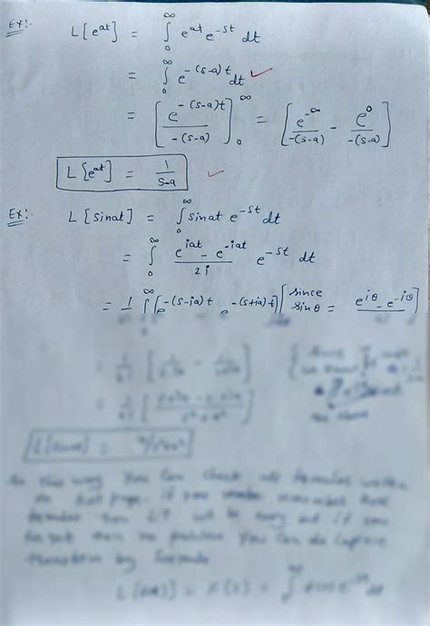 Solution Laplace Transformation And Dirac Delta Function Handwritten