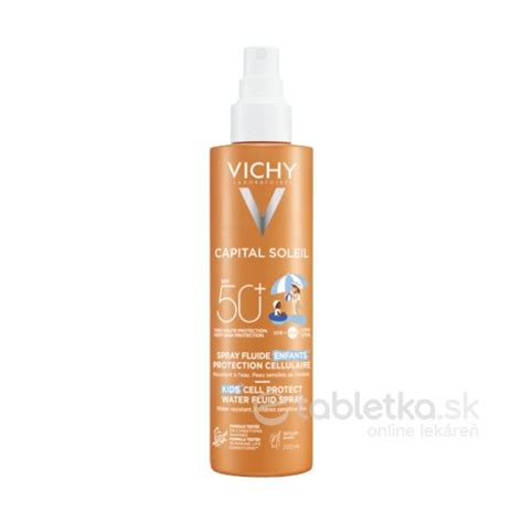 Vichy Capital Soleil Fluidný Sprej Pre Deti Spf50 200ml Etabletka
