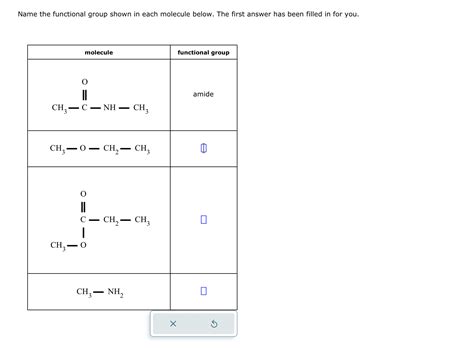 [solved] Name The Functional Group Shown In Each Molecule