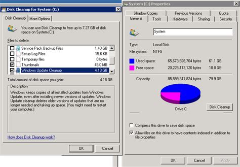 Use Disk Cleanup To Reclaim Space From Winsxs Folder In 2008 R2