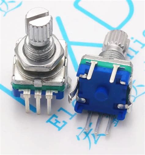15pcs Ec11 Encoder Potentiometer Plum 15 20mm Handle Rotary Encoder
