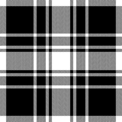 격자 무늬 체크 패턴 원활한 패브릭 질감 타탄 섬유 인쇄 프리미엄 벡터