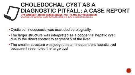 Choledochal Cysts Introduction Classification Pathogenesis And Management Pptx