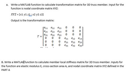A Write A Matlab Function To Calculate