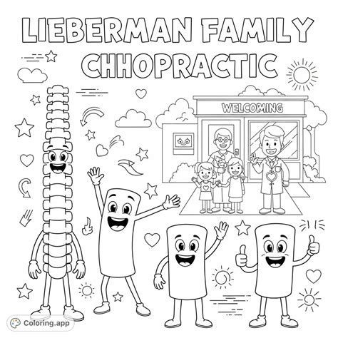 Chiropractic Coloring Pages Coloringapp