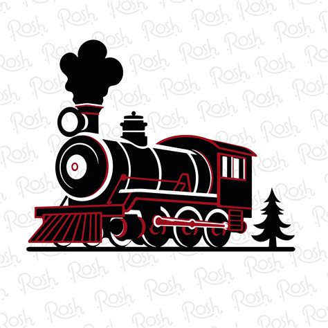 The North Pole Express Train Silhouette Svg Set North Pole Express
