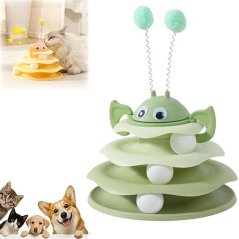 Gatropod Nestoly Interactive 3 Layer Cat Toy Tower With Rotating Bee