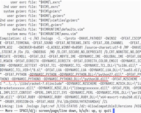 让 Windows 中的 Vim 支持 Python 理头张的博客